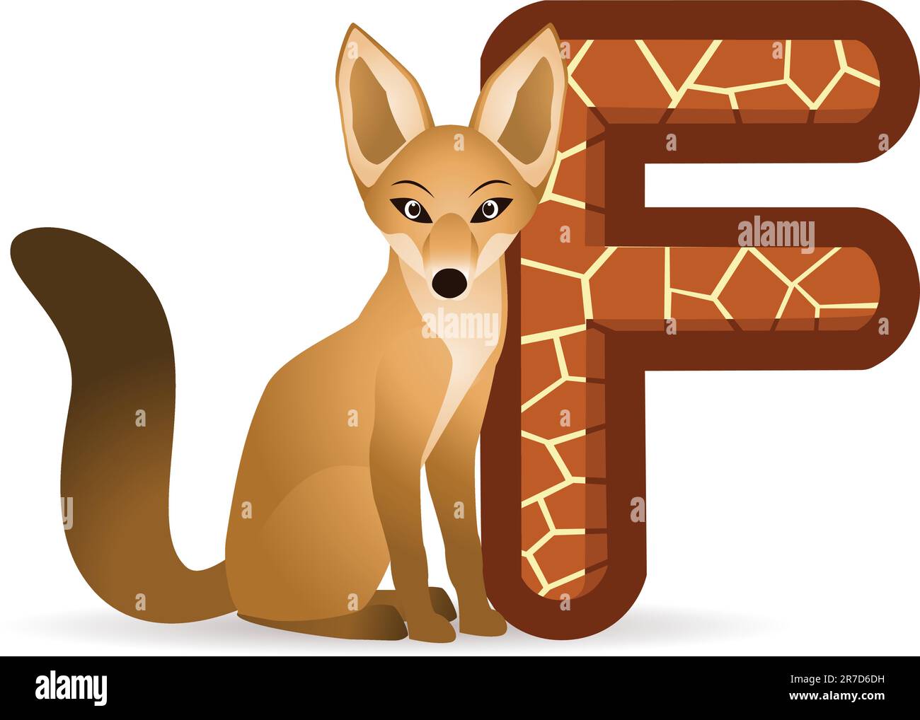 alphabet F with Fox cartoon Stock Vector Image & Art - Alamy