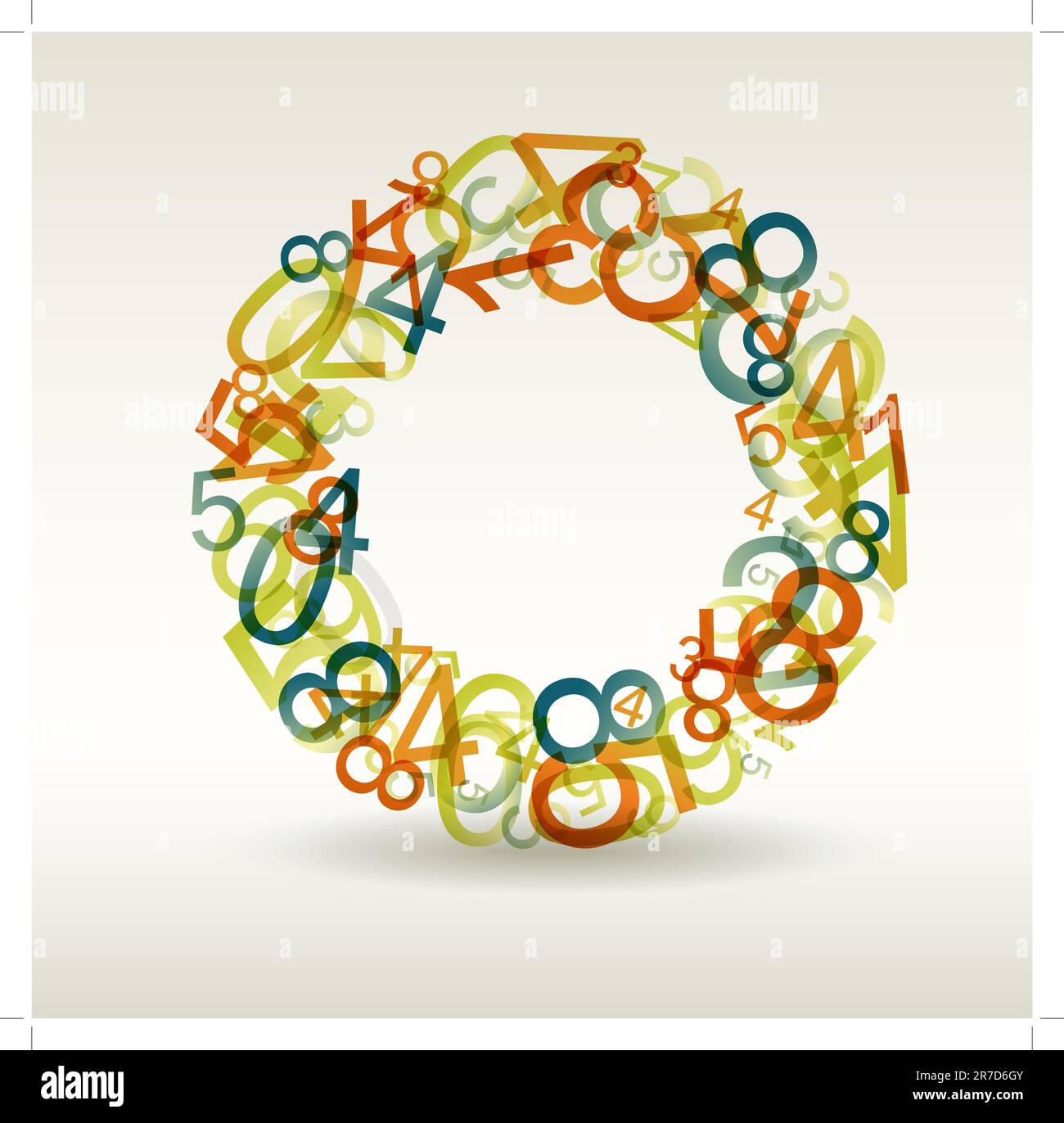 colorful numbers - check my portfolio for other Stock Vector Image ...