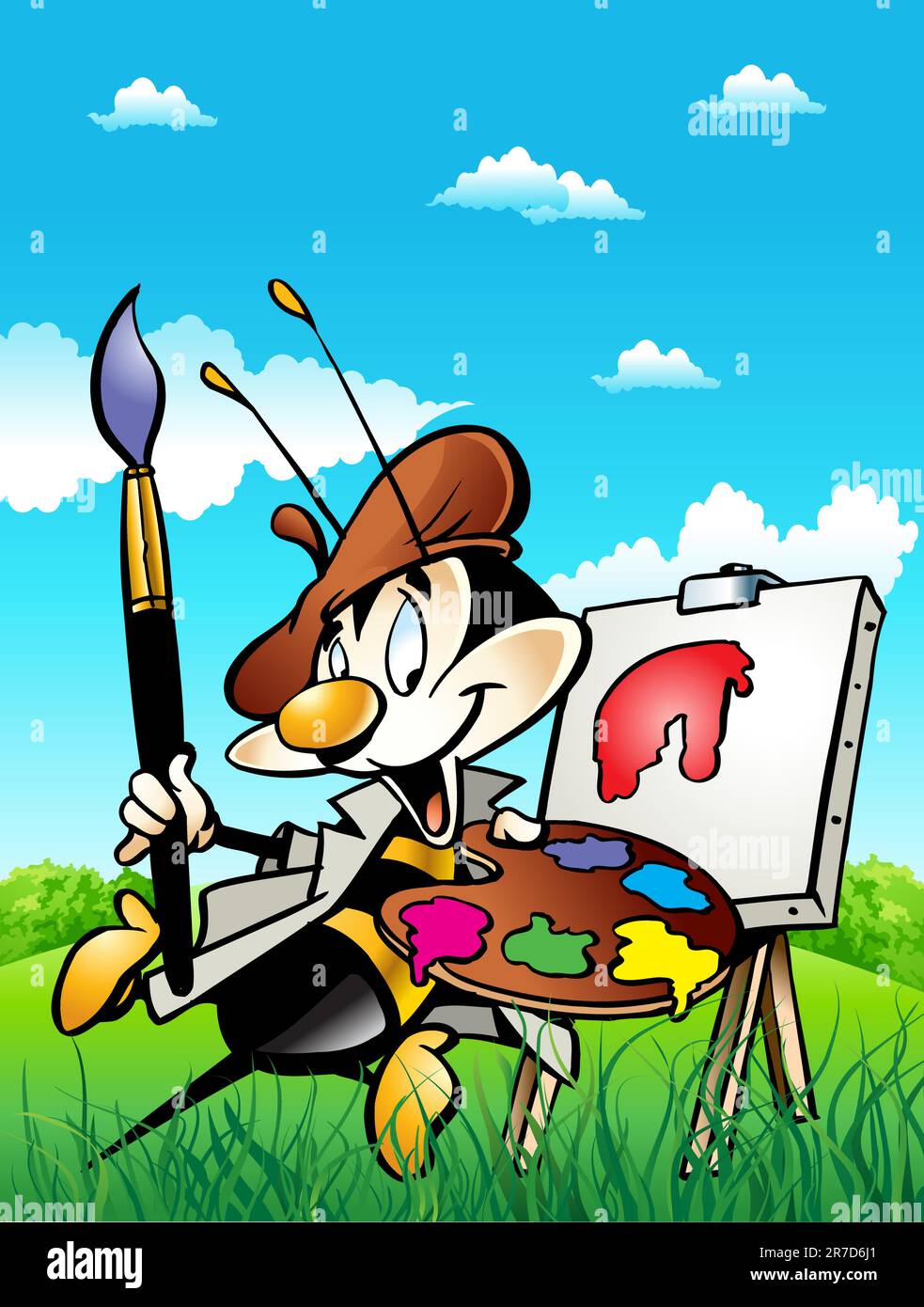 Animal painter Stock Vector Images - Alamy