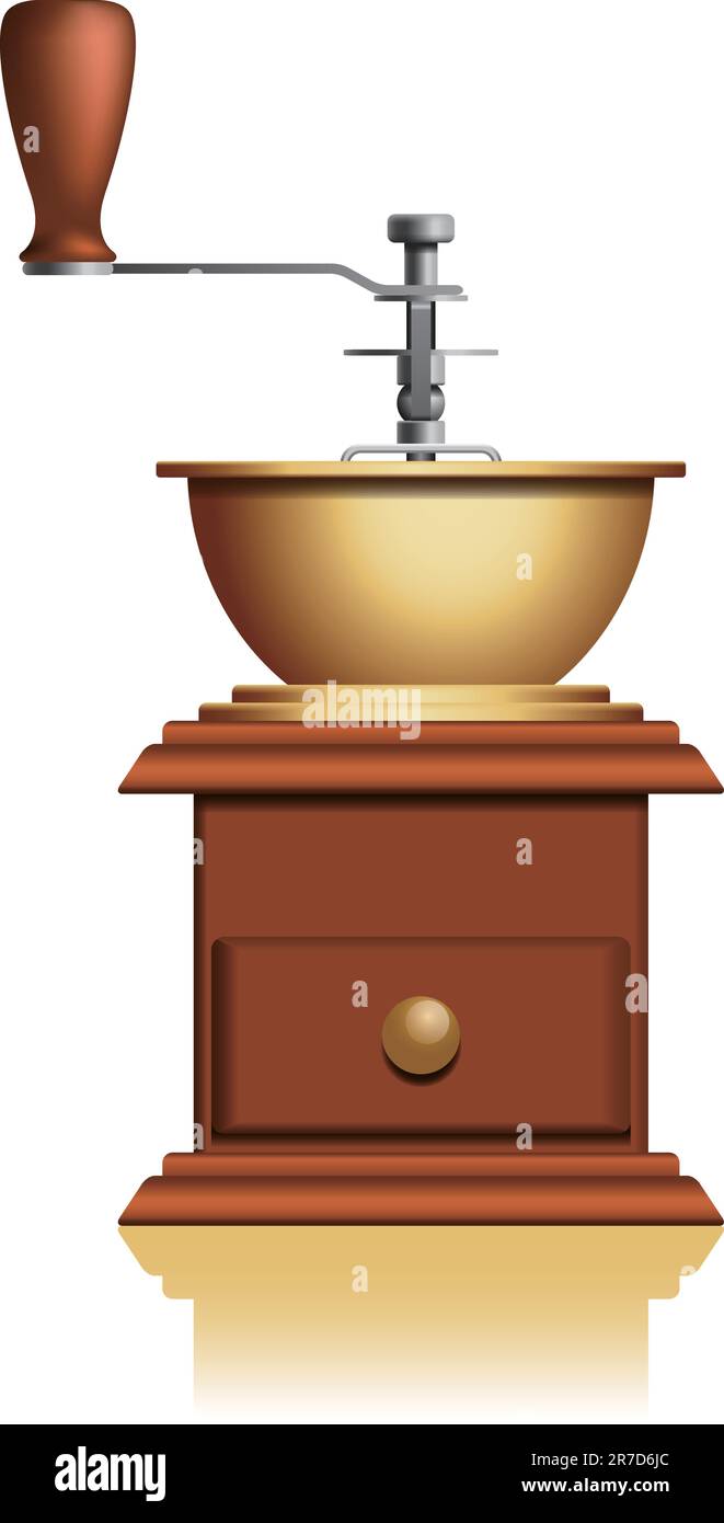 Layered vector illustration of Coffee Grinder Stock Vector Image & Art ...