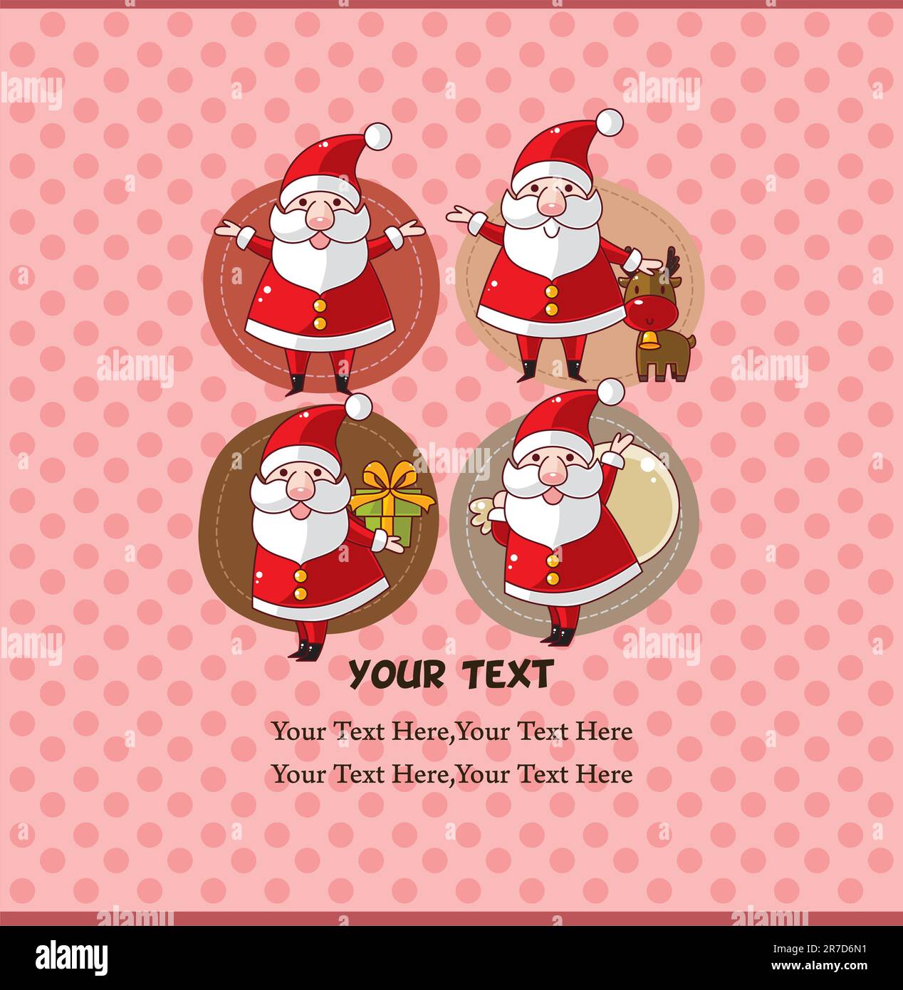 cute christmas card Stock Vector Image & Art - Alamy