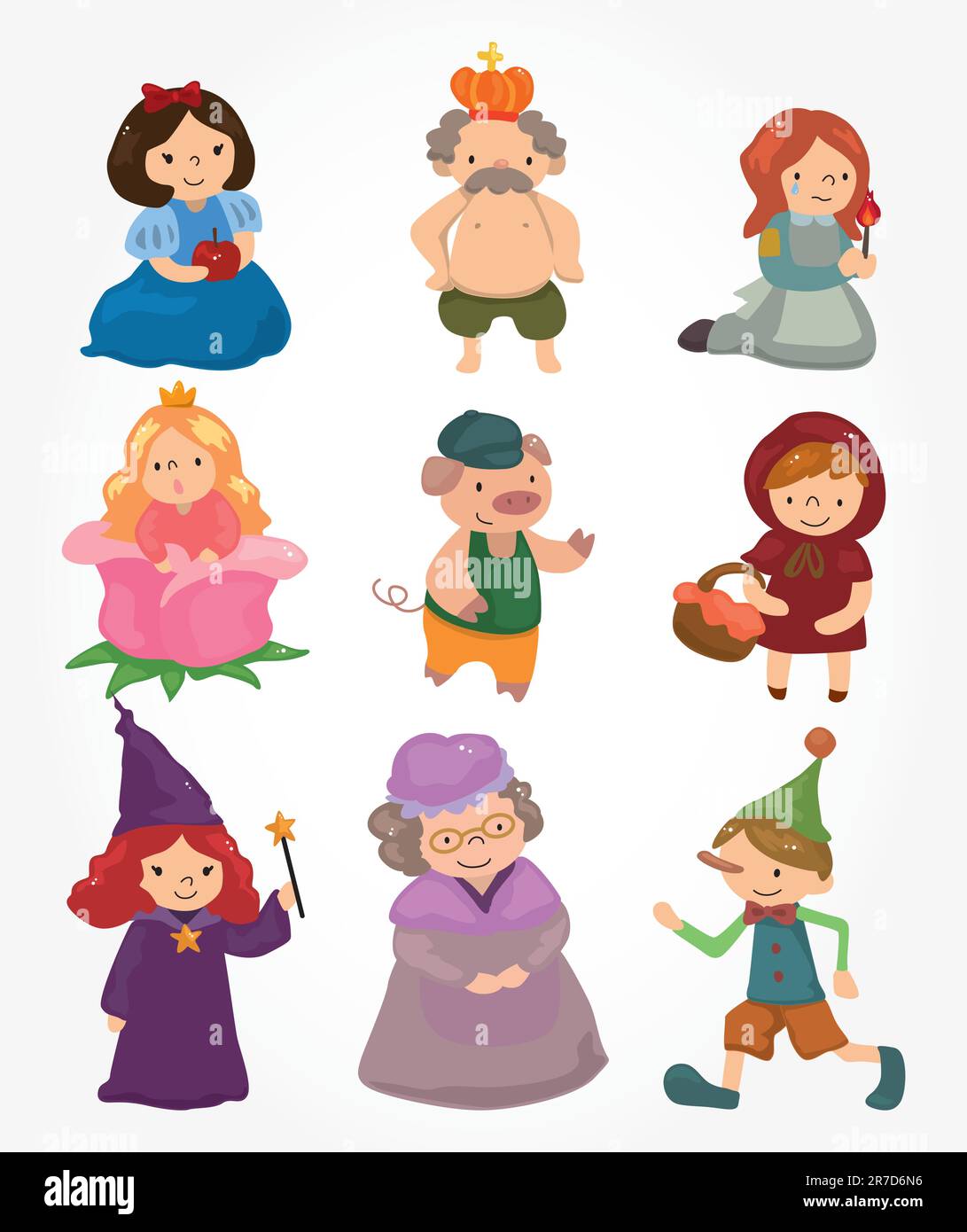 cartoon story people icons set Stock Vector Image & Art - Alamy