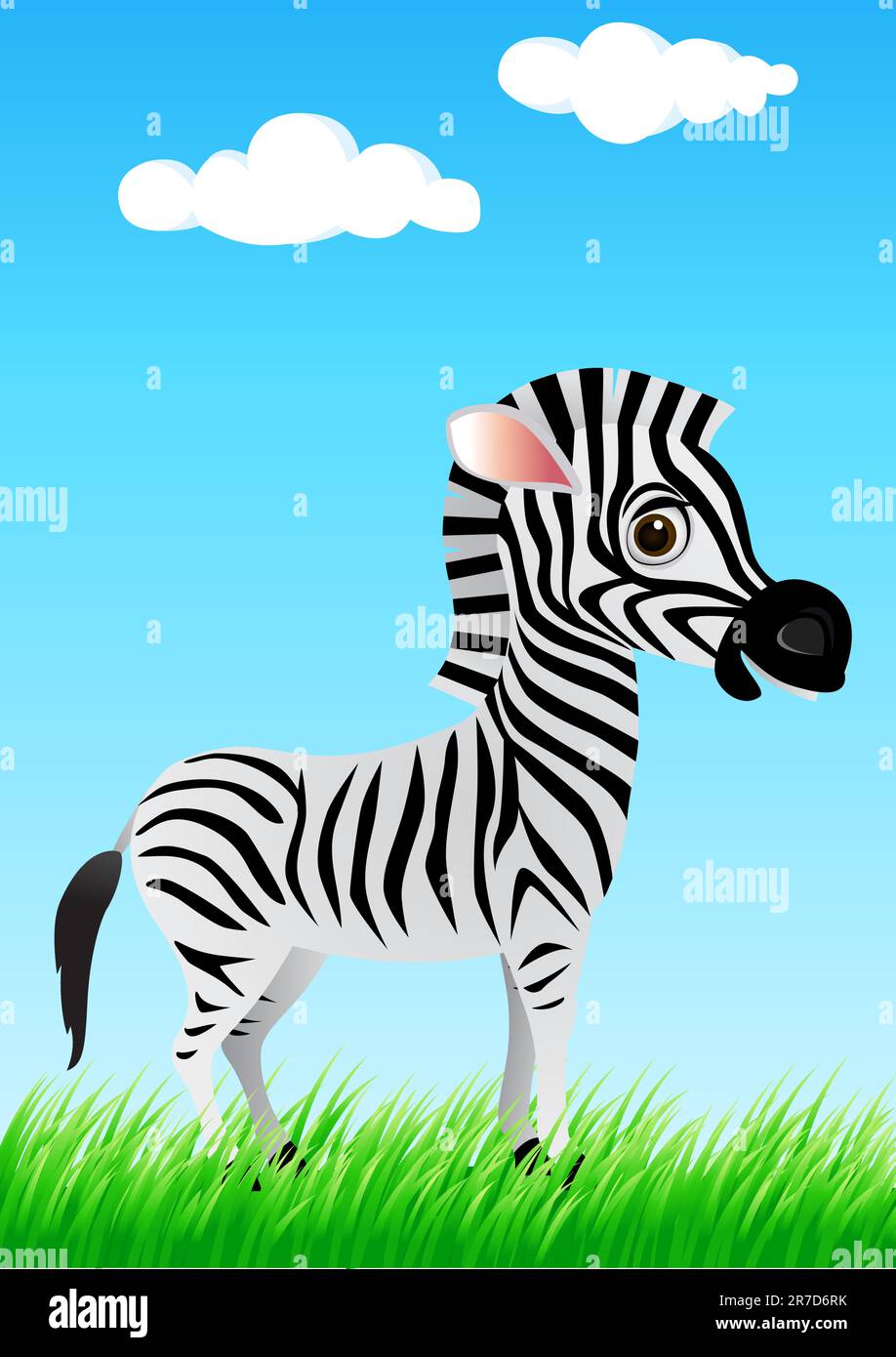 Zebra vector cartoon Stock Vector Image & Art - Alamy