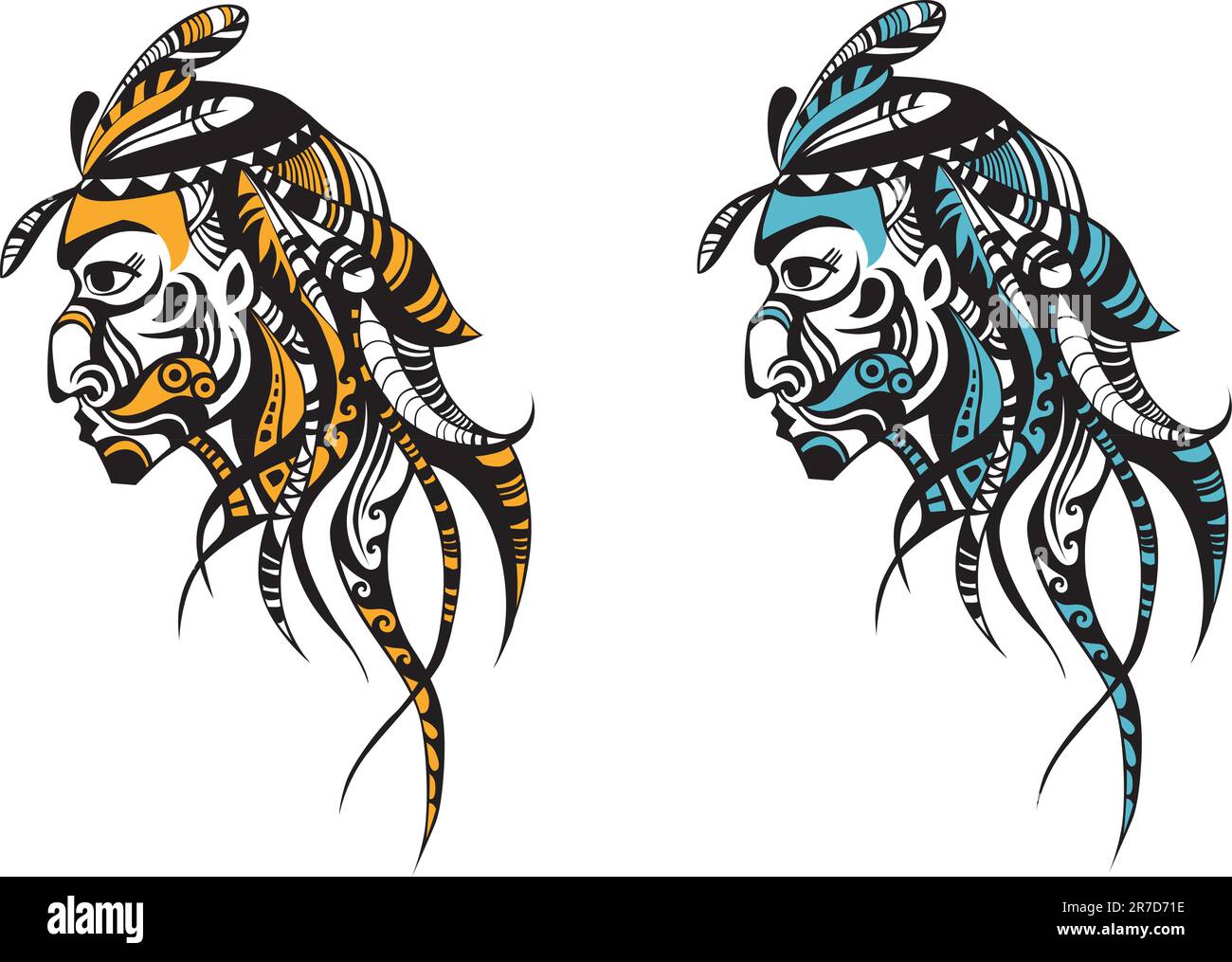 Side view indian wild Cut Out Stock Images & Pictures - Alamy