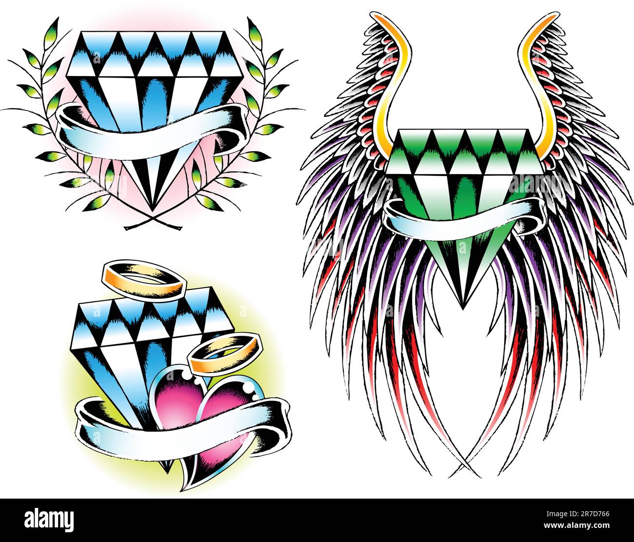 Tattoo art flash Cut Out Stock Images & Pictures - Alamy