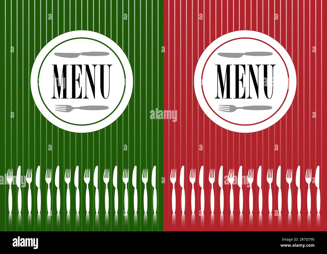 Restaurant menu in retro colors hi-res stock photography and images - Alamy