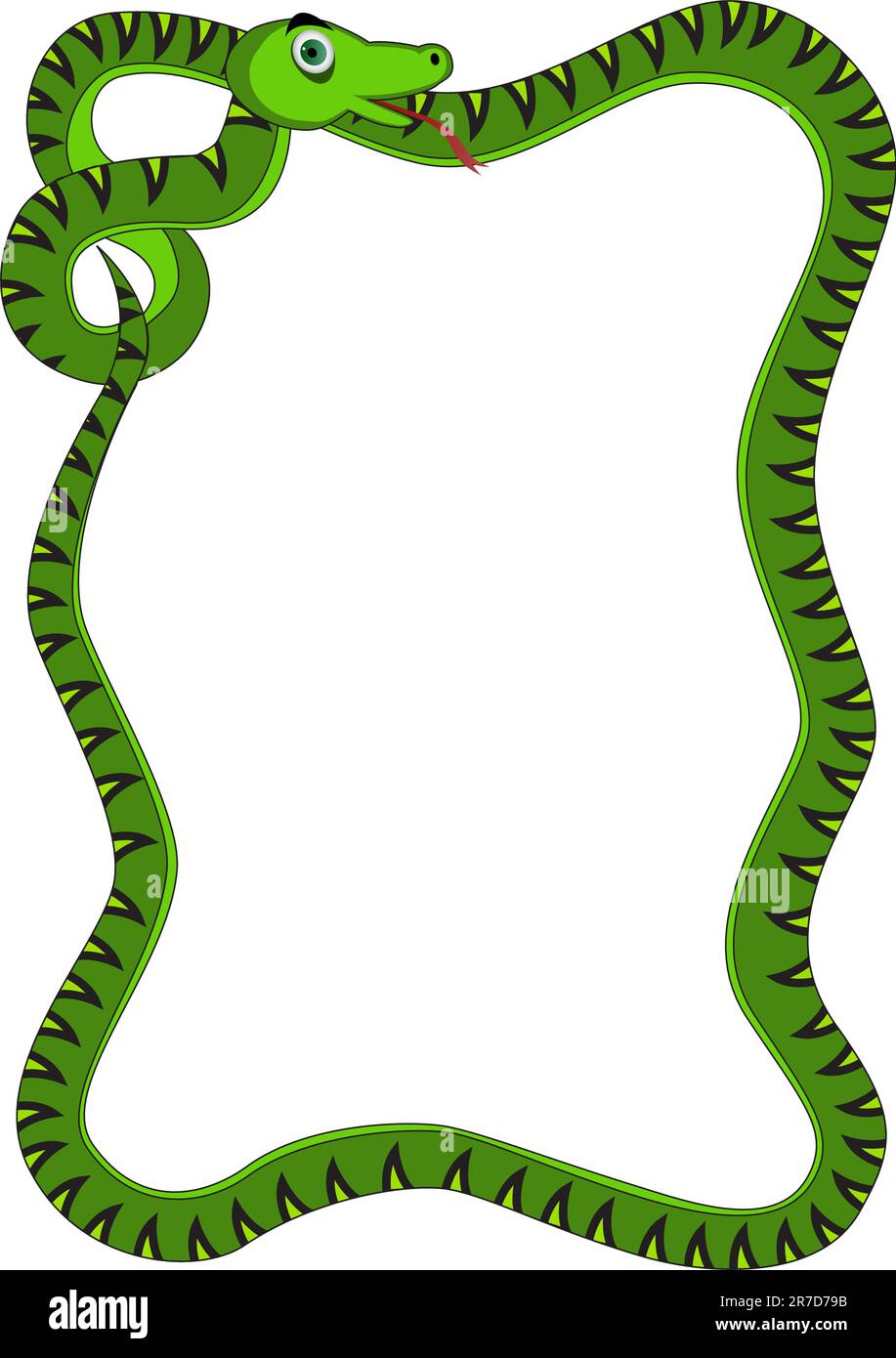 Snake border frame cartoon Stock Vector Image & Art - Alamy