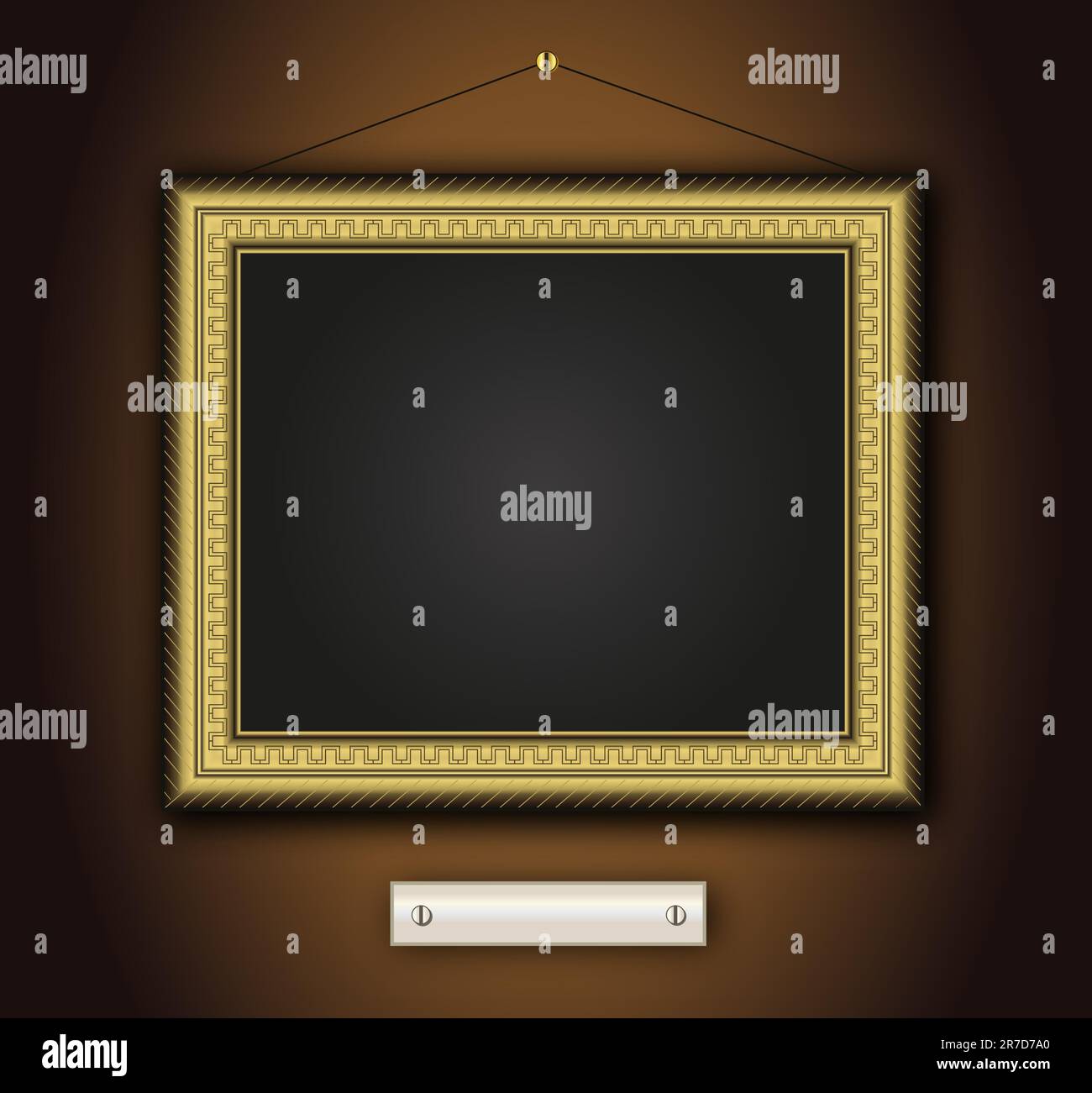 Frame old antique gold Baroque vintage picture classic vector Stock ...