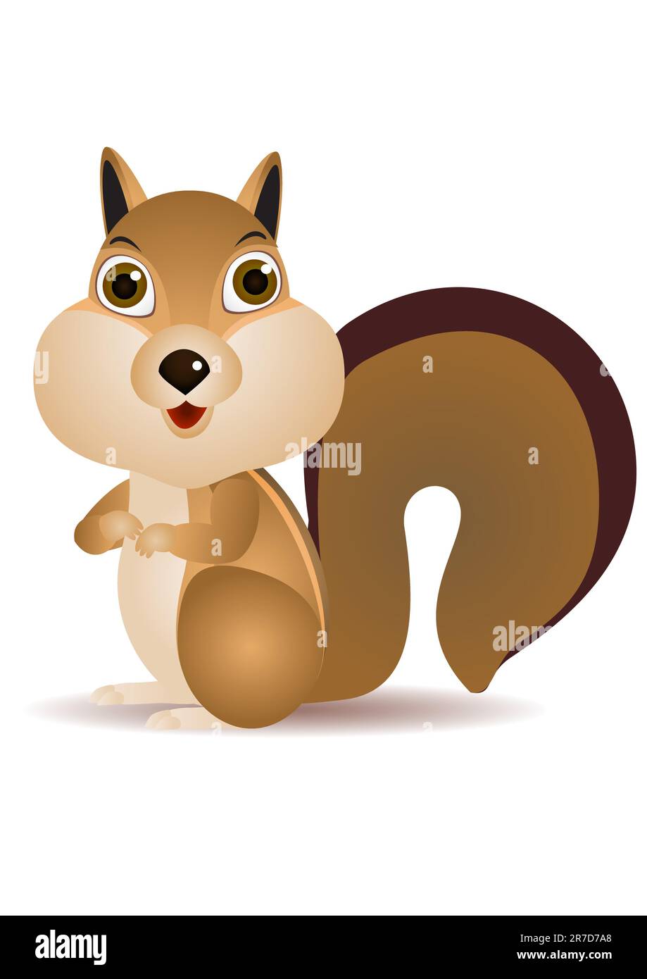 Squirrel cartoon Stock Vector Images - Alamy
