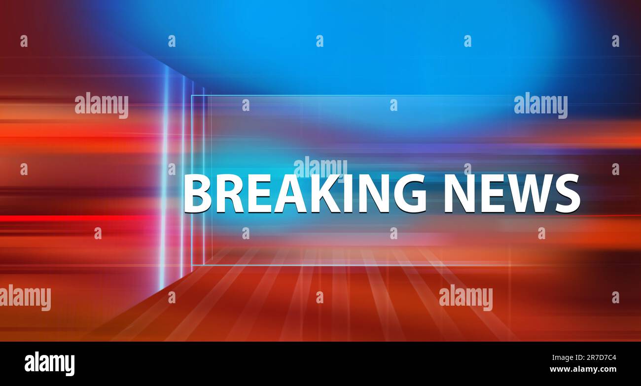 News background with breaking news text concept. 3d illustration Stock ...