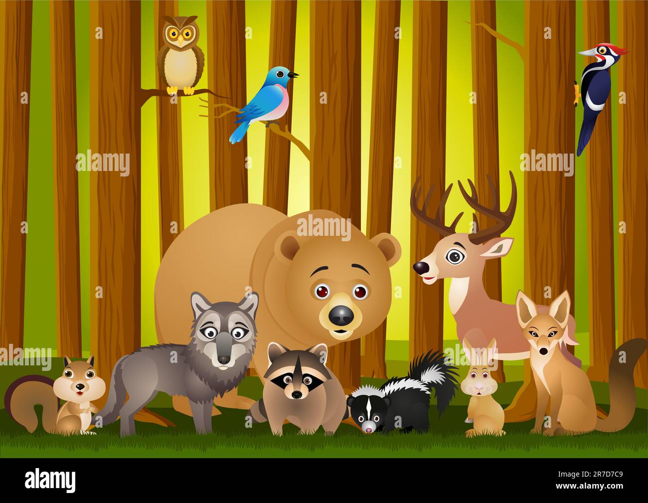 Animal outdoors Stock Vector Images - Alamy