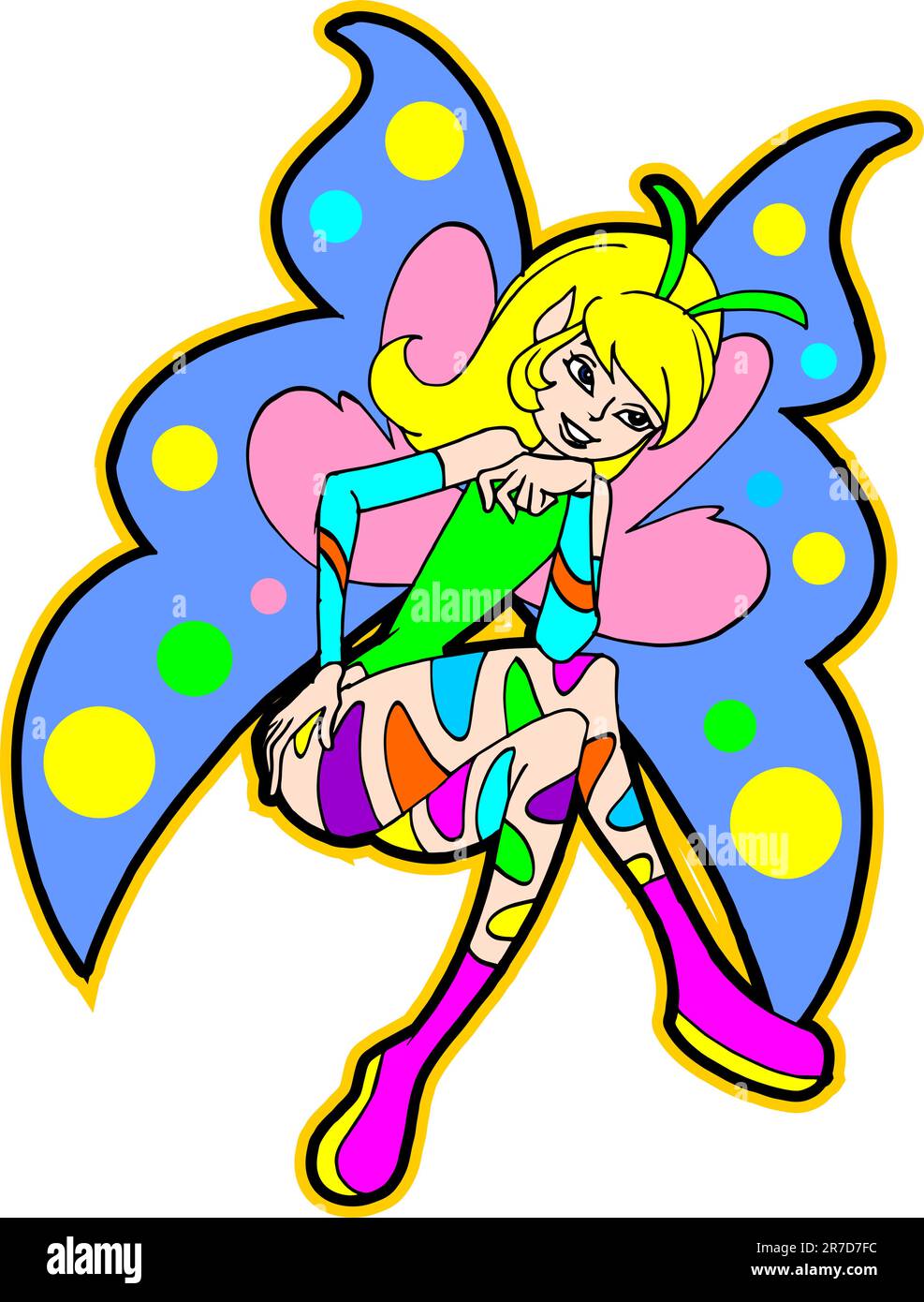 Pretty character Stock Vector Images - Alamy