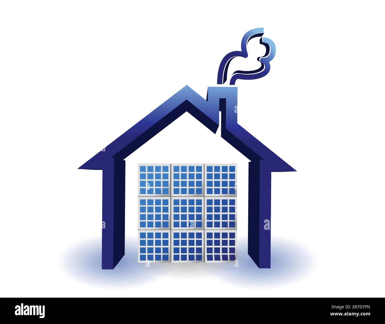 Solar panels on estate Cut Out Stock Images & Pictures - Alamy