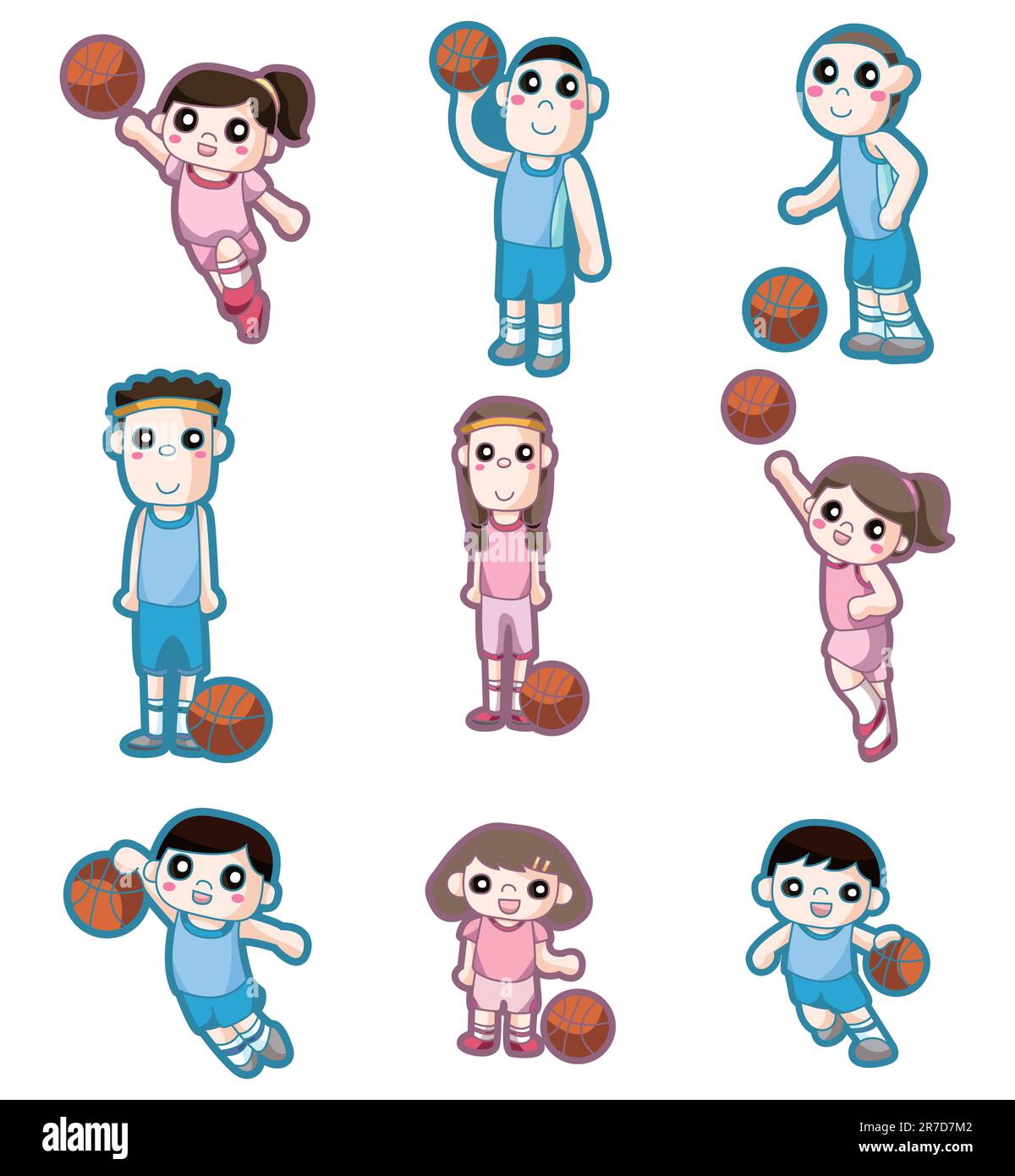 cartoon basketball player icon Stock Vector Image & Art - Alamy