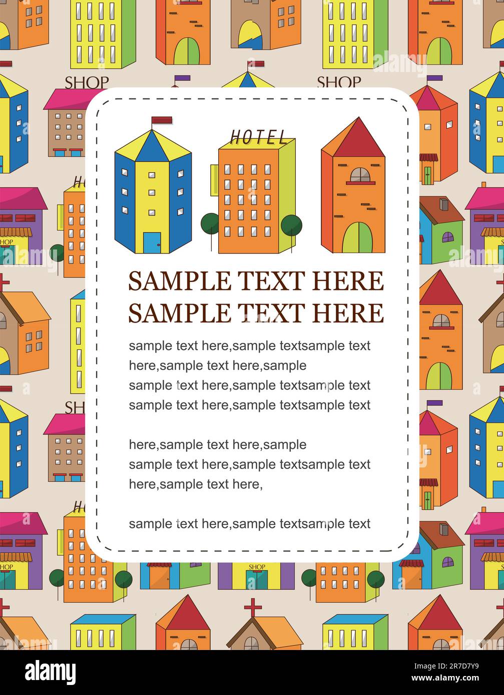 cartoon house card Stock Vector Image & Art - Alamy