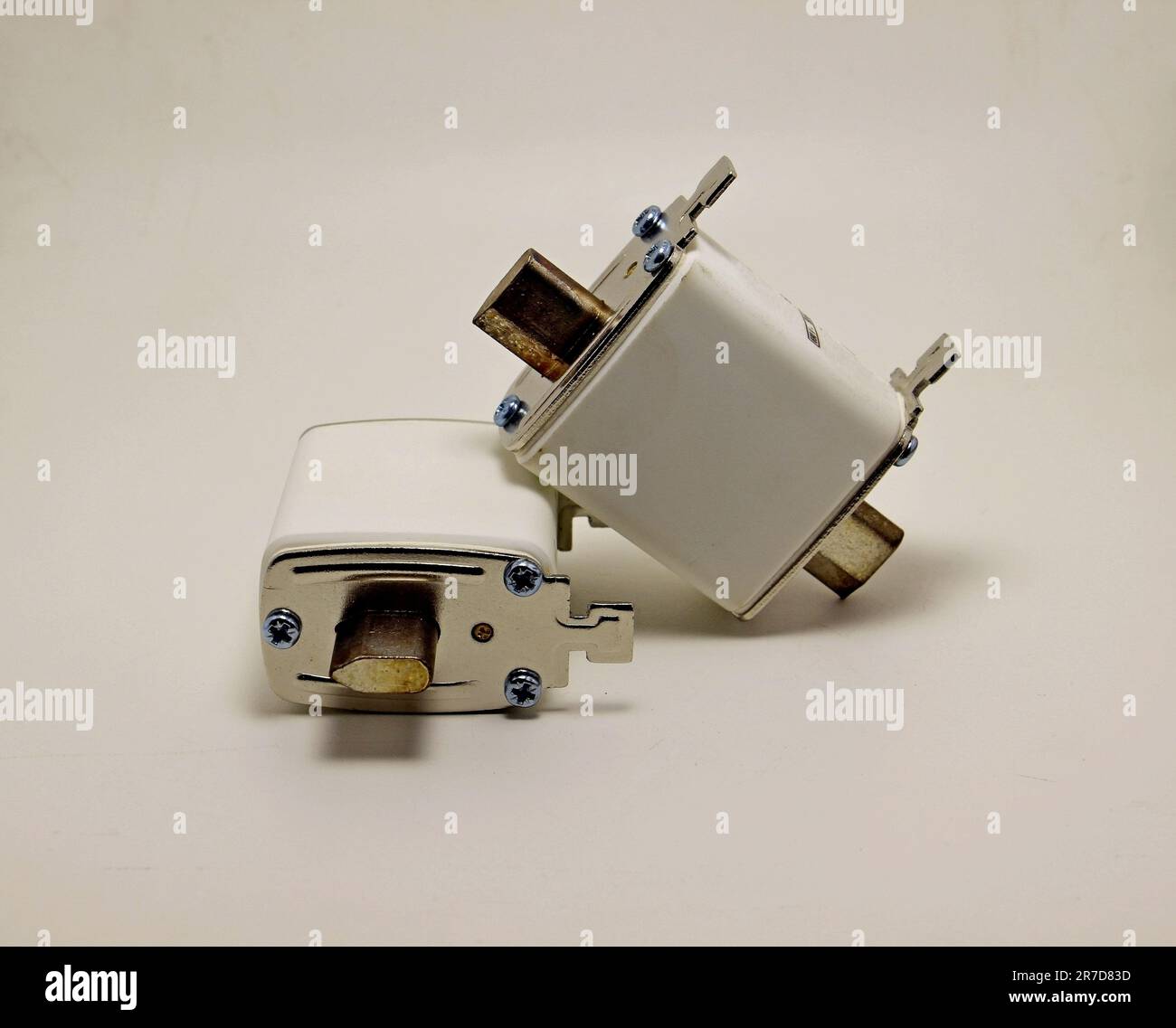 electrical fuse links, fuses on a white background Stock Photo - Alamy
