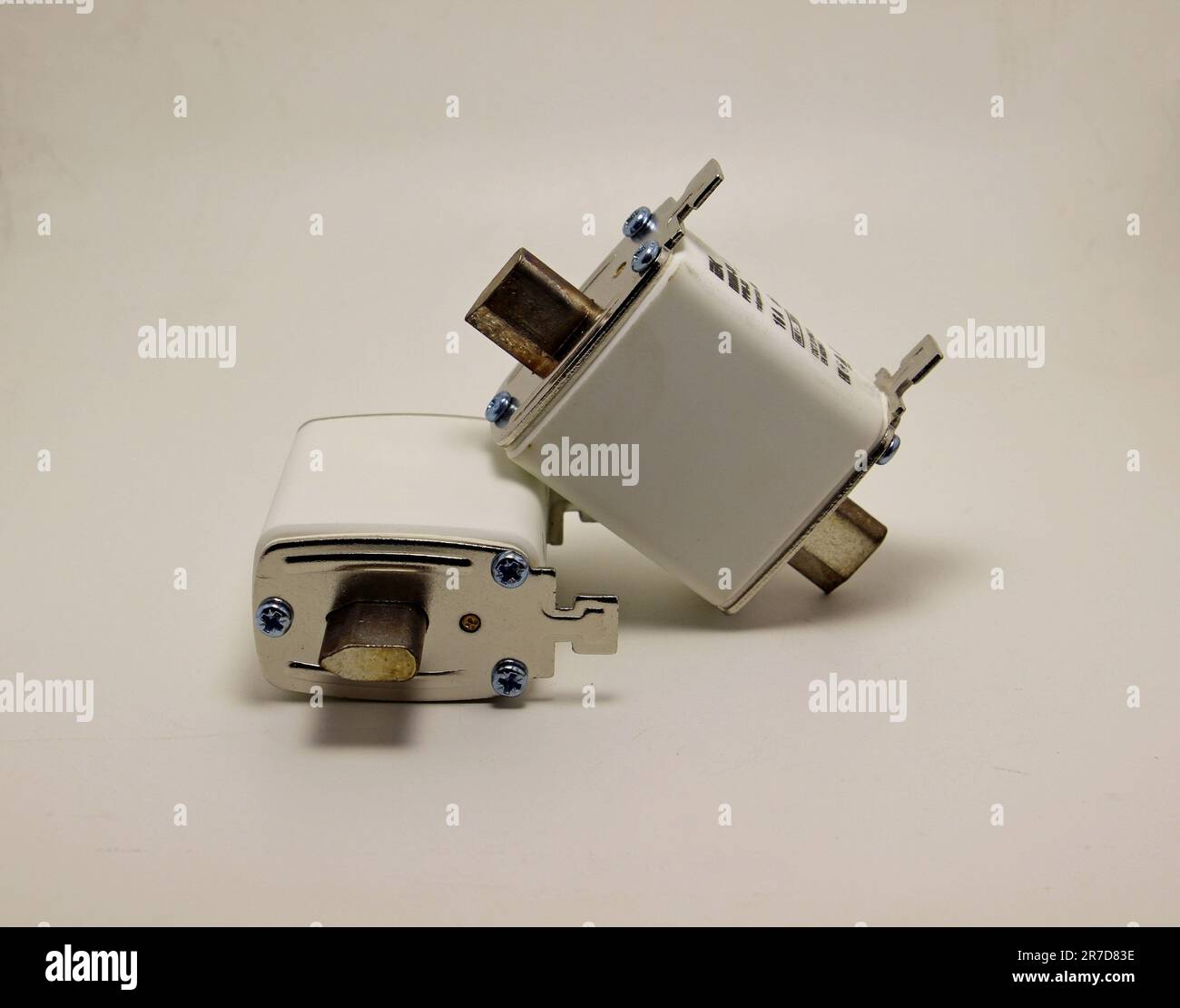 electrical fuse links, fuses on a white background Stock Photo - Alamy