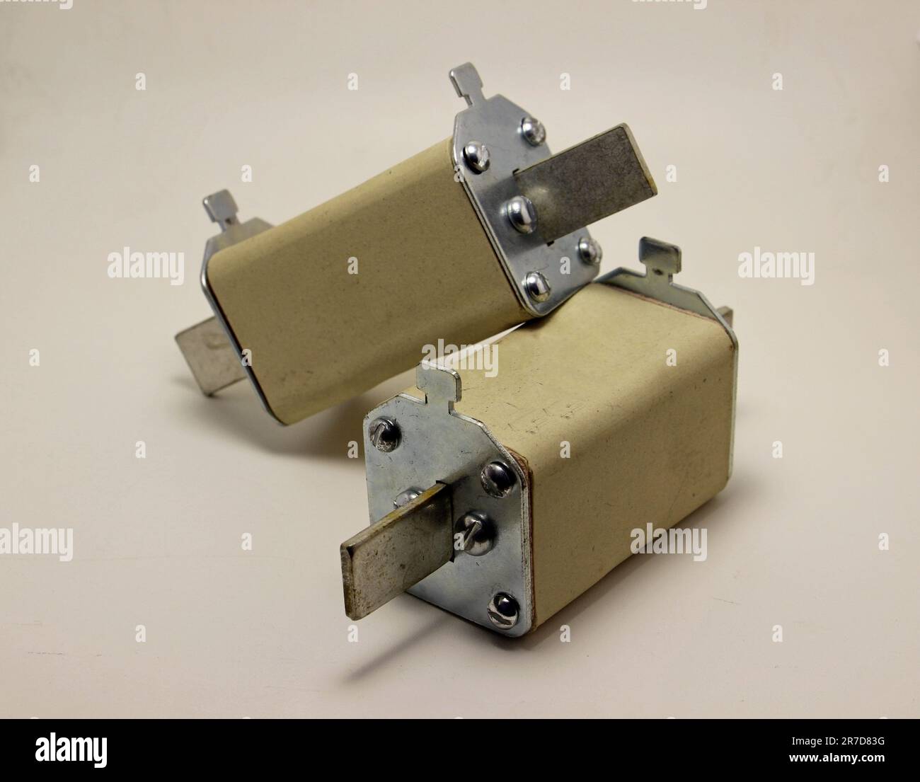 electrical fuse links, fuses on a white background Stock Photo - Alamy