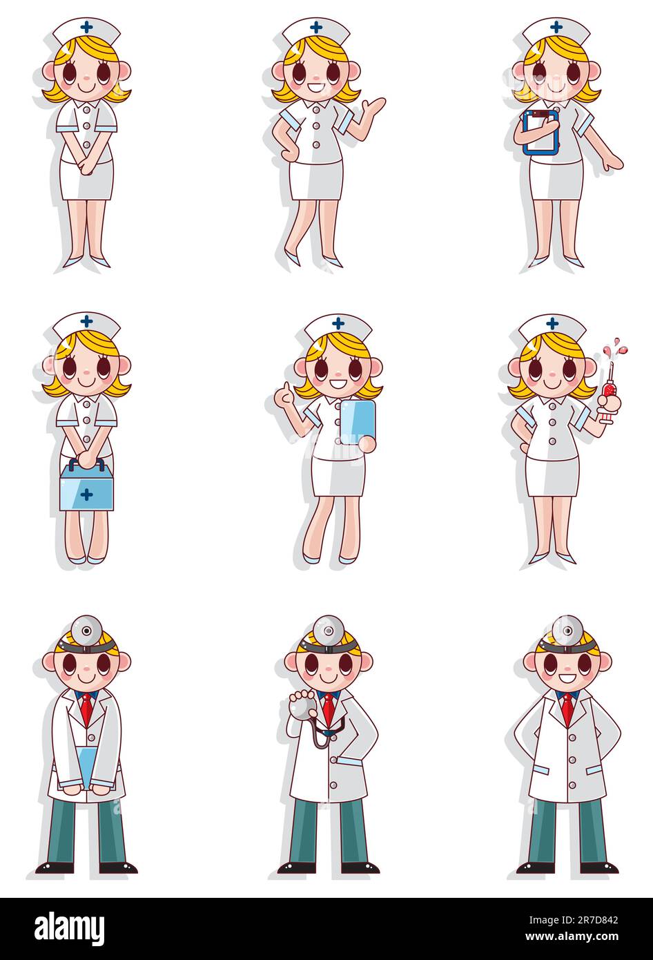 Cute nurse design Stock Vector Images - Alamy