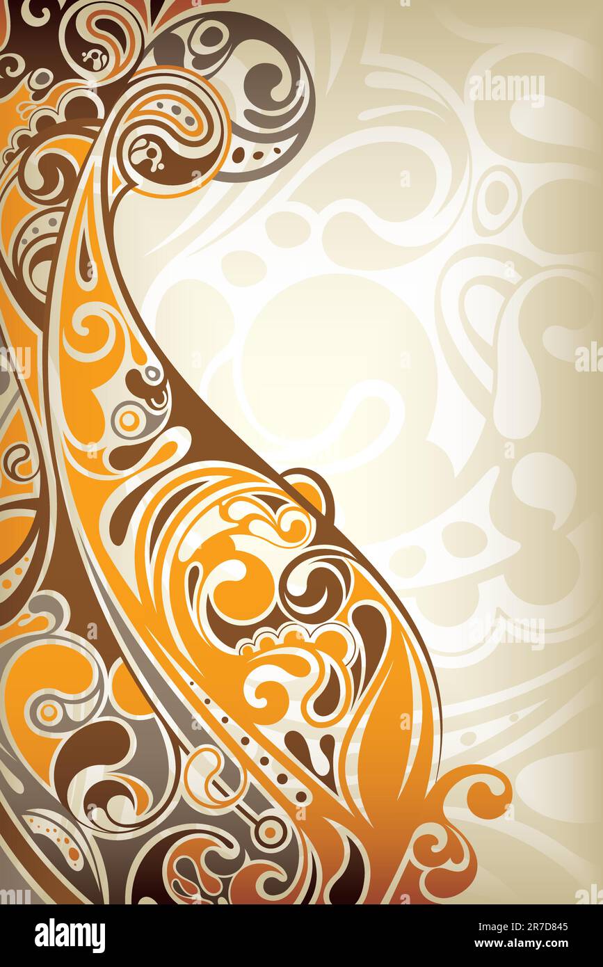 Illustration of abstract curve background Stock Vector Image & Art - Alamy