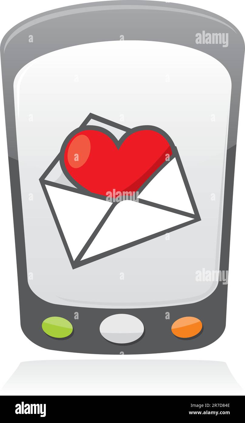 Text message mobile phone Stock Vector Images - Alamy
