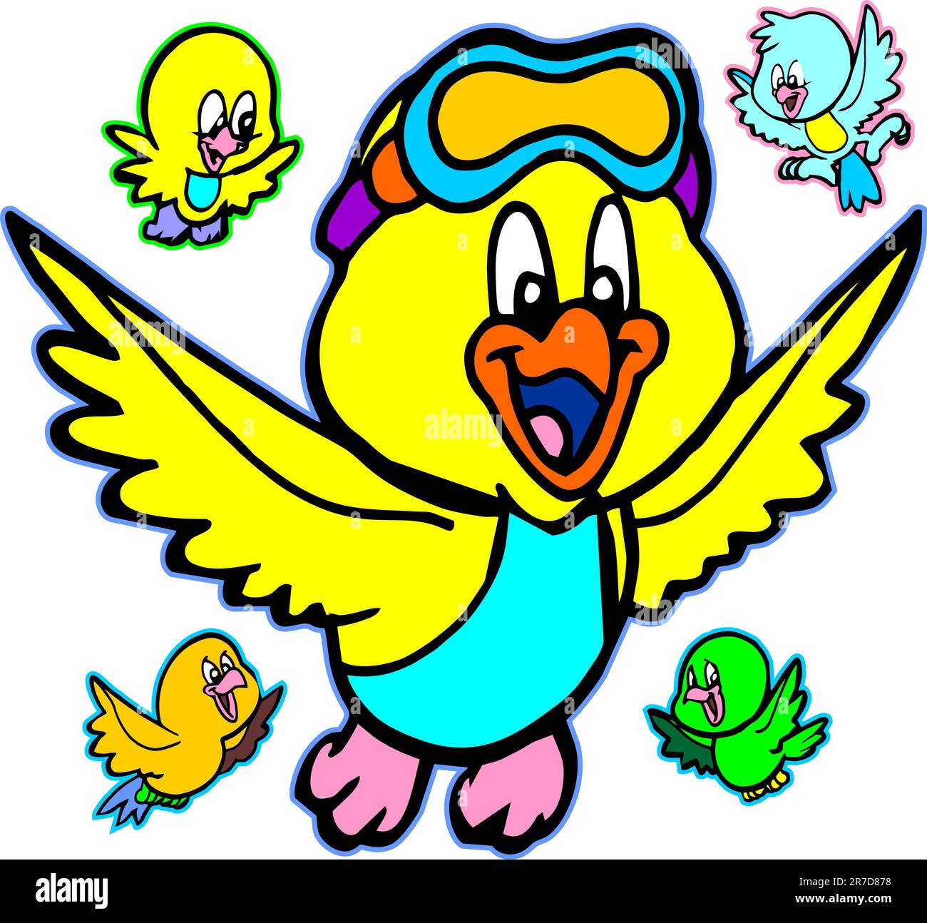 Digital bird illustration Stock Vector Images - Alamy