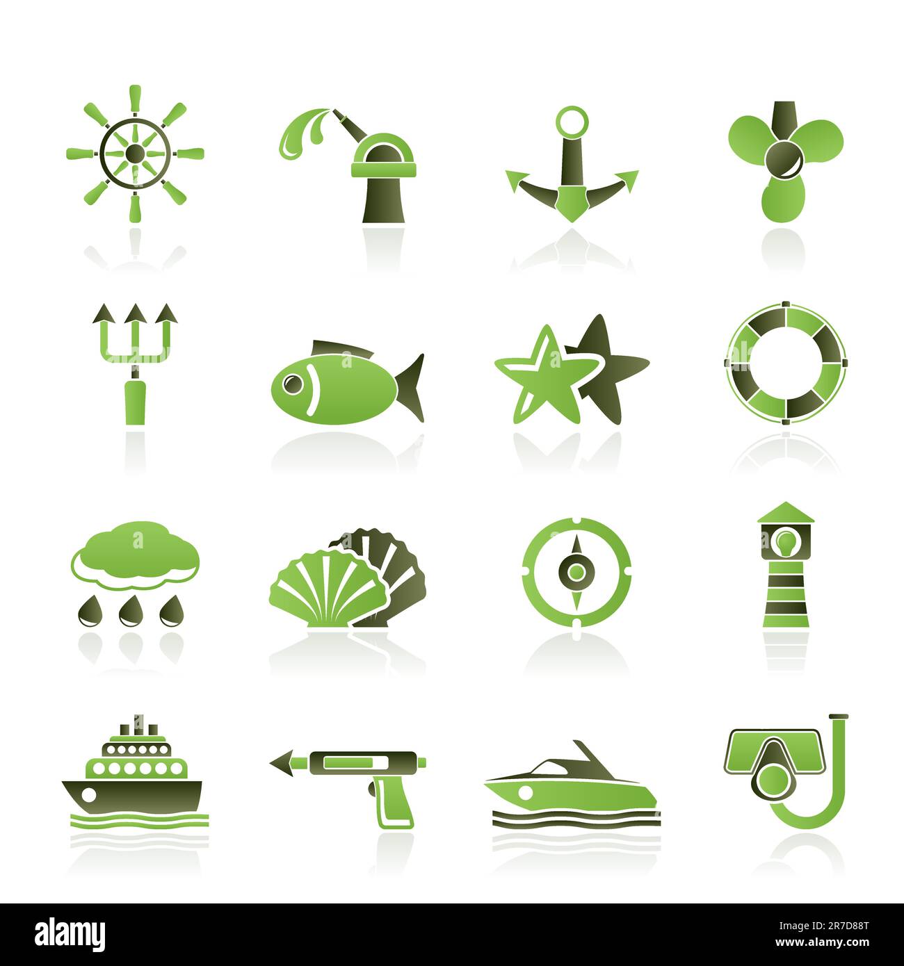 Clam boat Stock Vector Images - Alamy