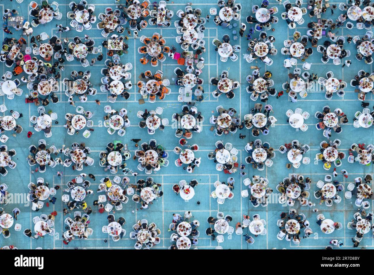 **CHINESE MAINLAND, HONG KONG, MACAU AND TAIWAN OUT** Aerial photo ...