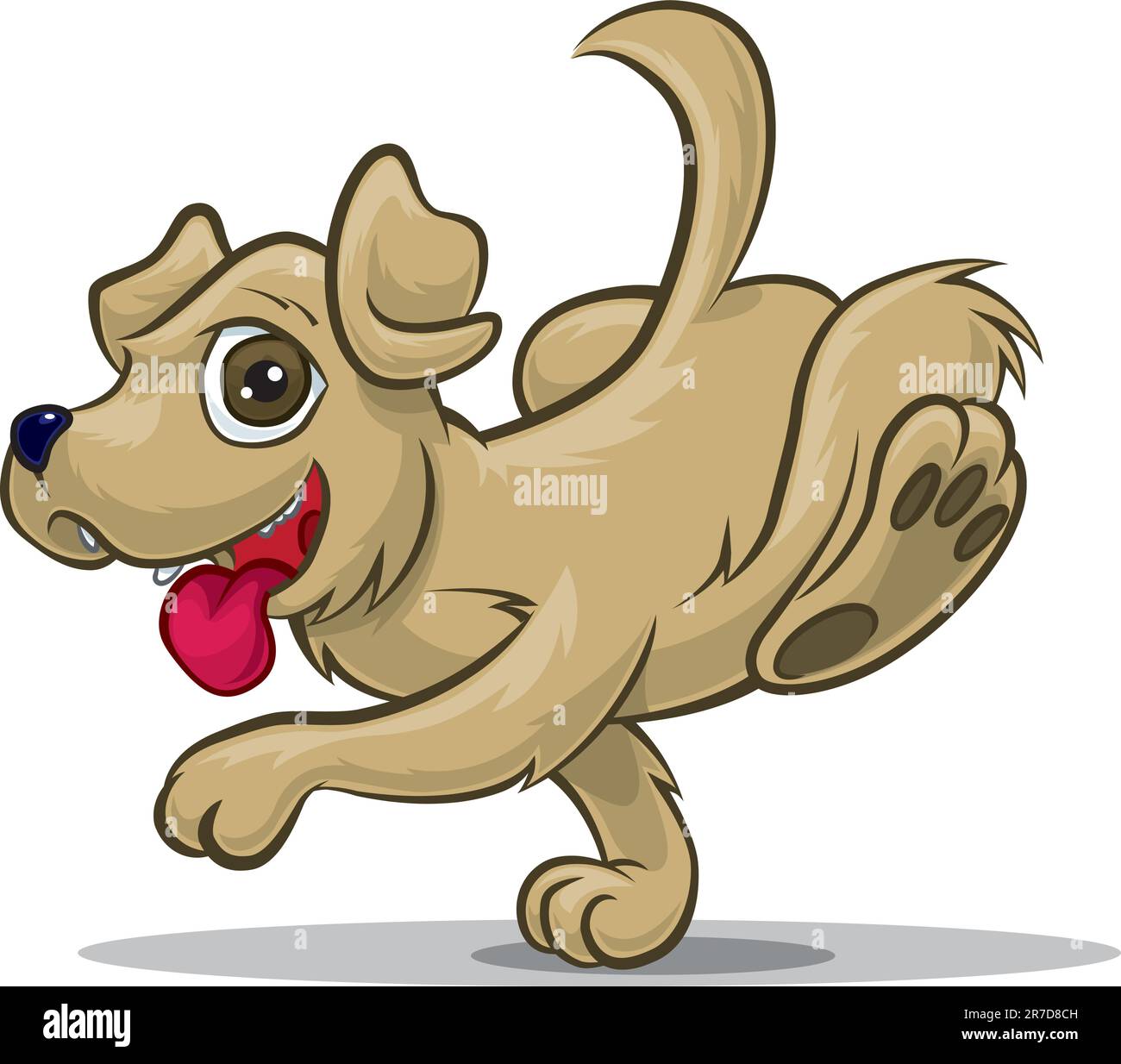 Wagging its tail Stock Vector Images - Alamy
