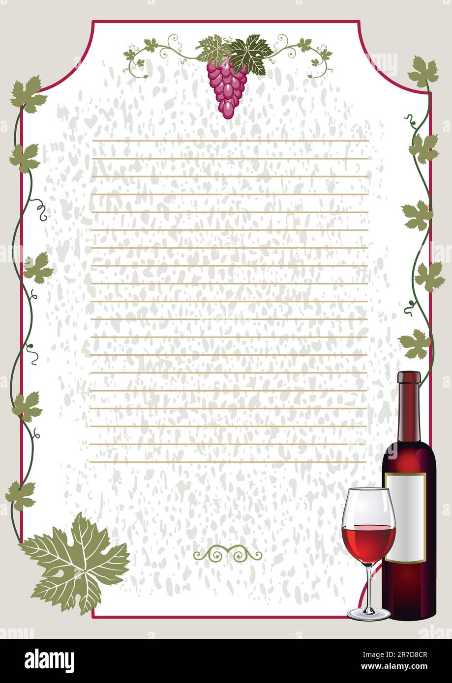 Wine Background Menu Hookipa Seascape Maui Hawaii 108687