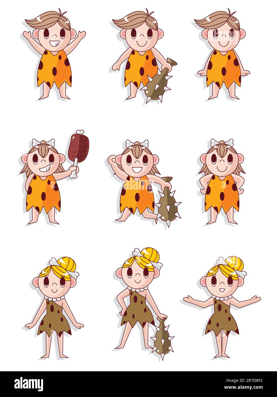 Human evolution man caveman Cut Out Stock Images & Pictures - Alamy