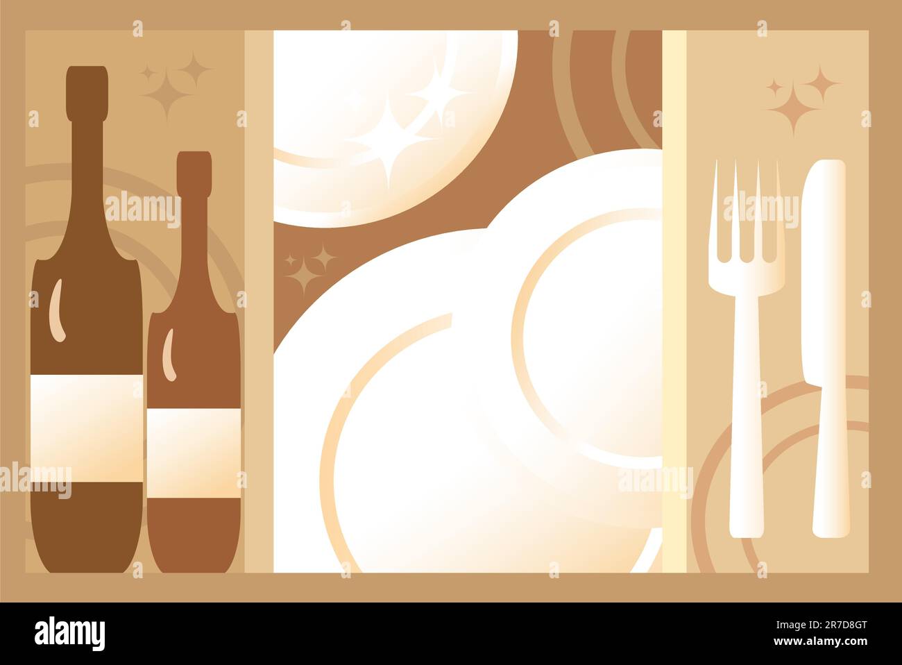 Light brown and background for menu and restaurant Stock Vector Image ...