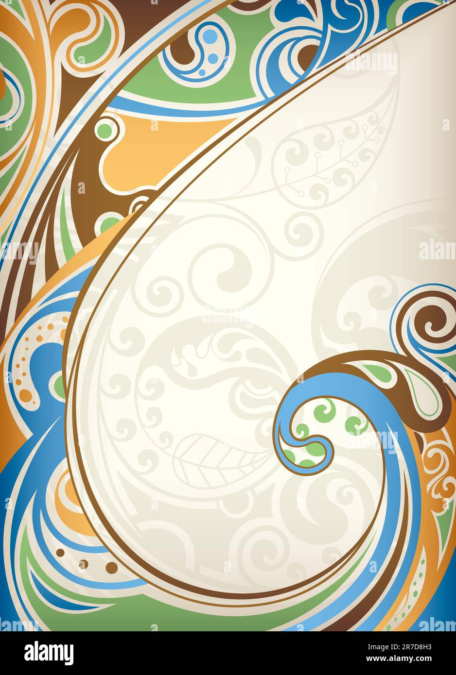 Illustration of abstract curve background Stock Vector Image & Art - Alamy