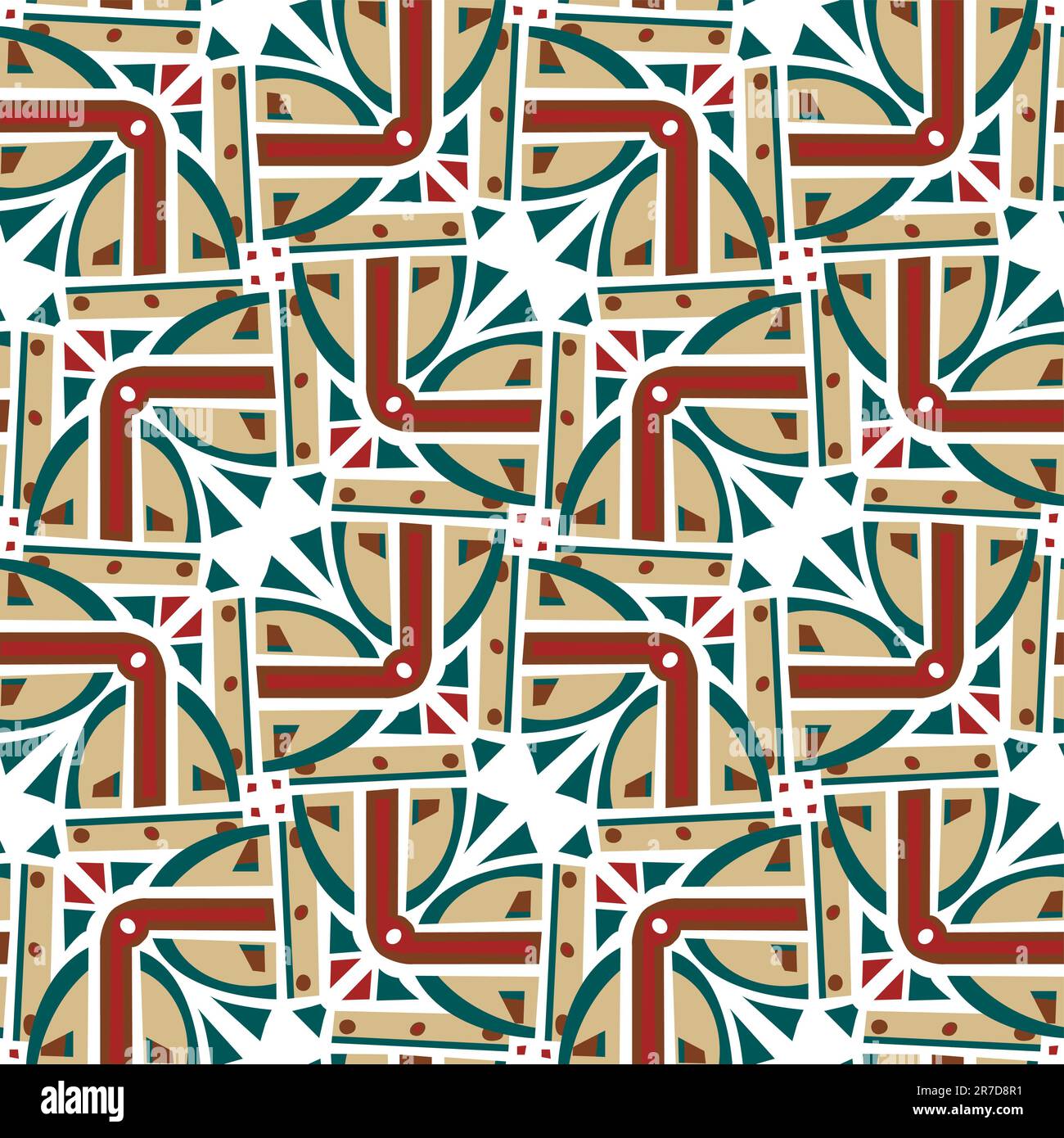 Seamless pattern of abstract flares within right angles Stock Vector ...