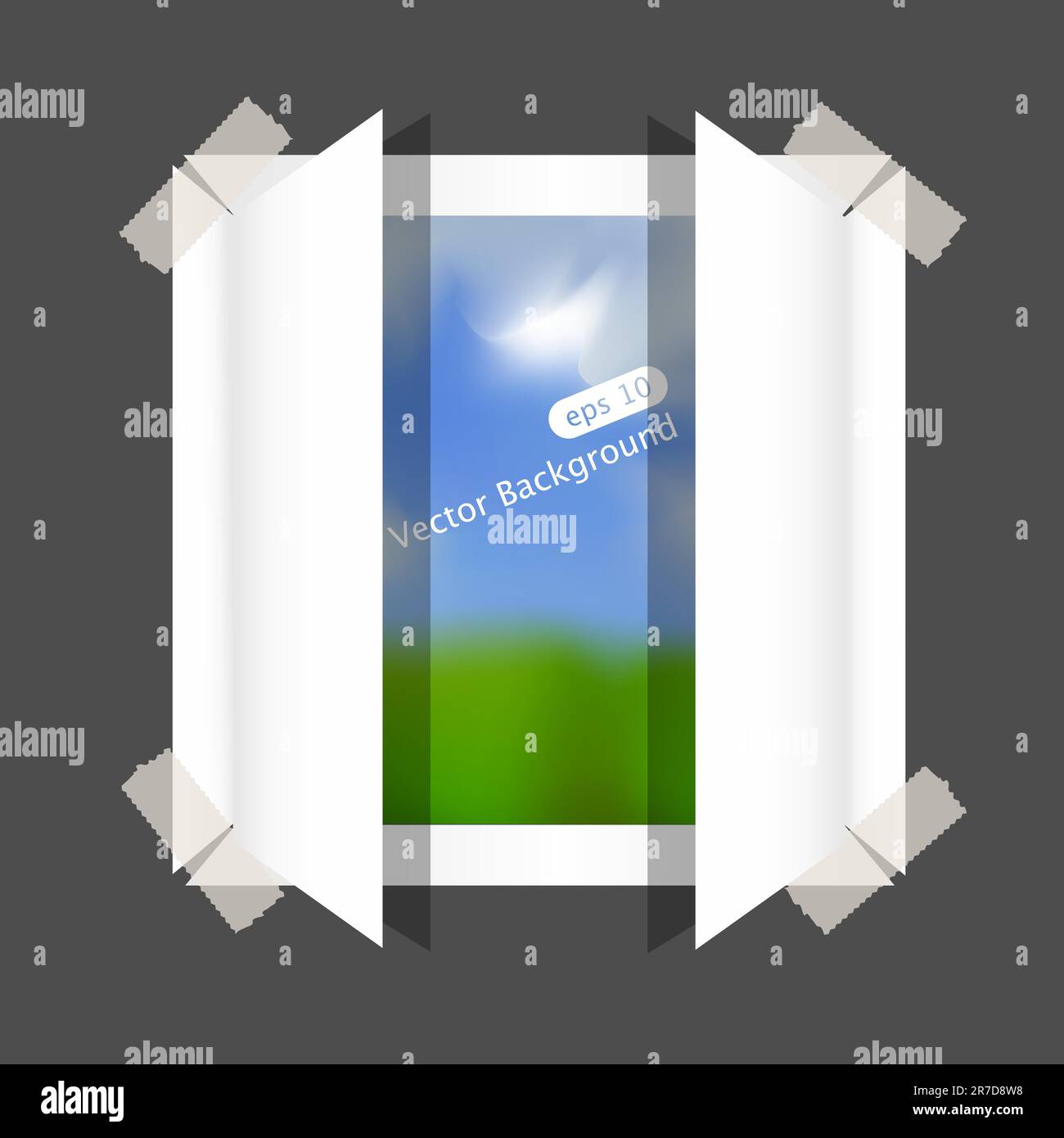 Vector paper window and space for your text Stock Vector Image & Art ...