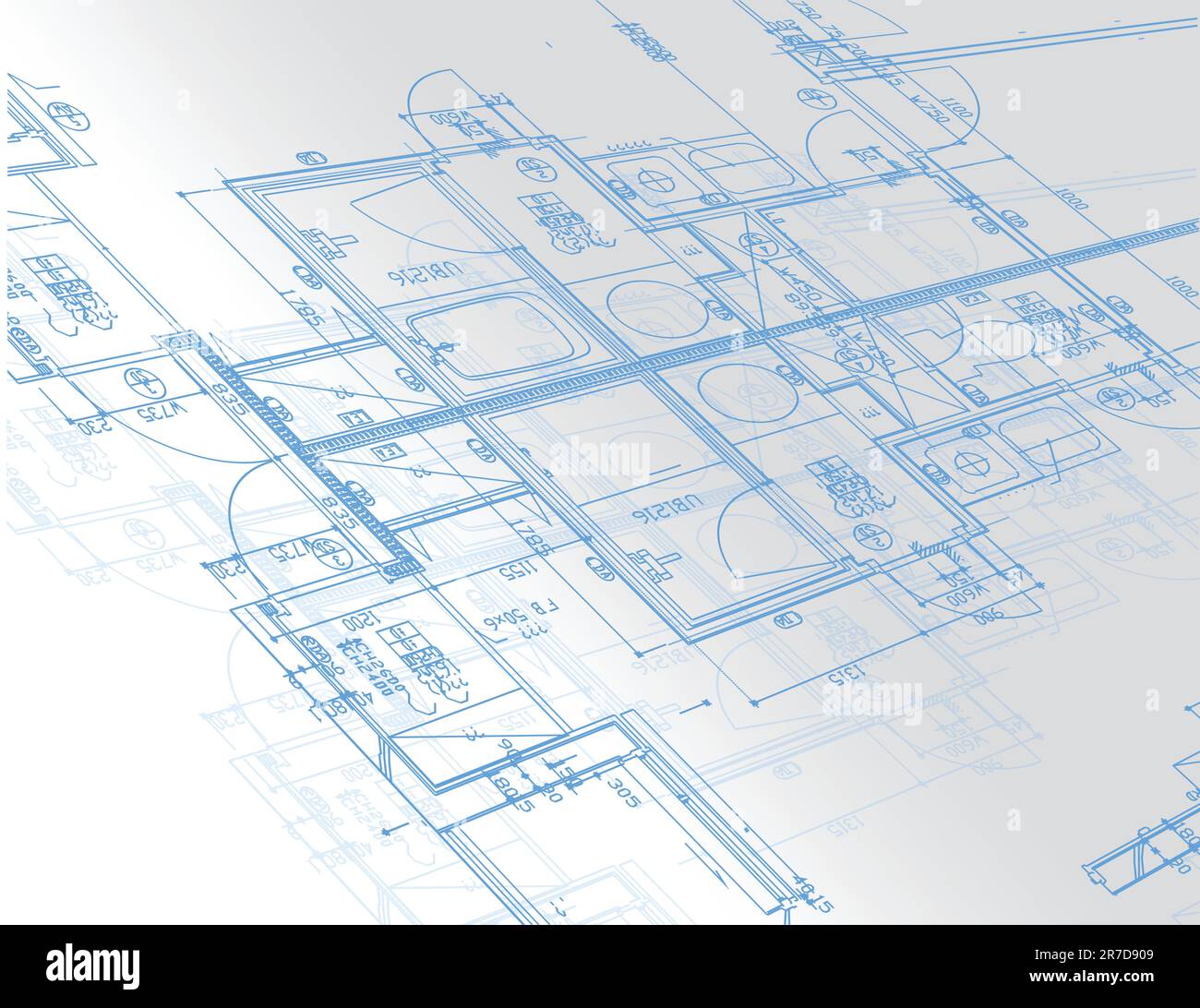 Mechanical engineering blueprint Stock Vector Images - Alamy