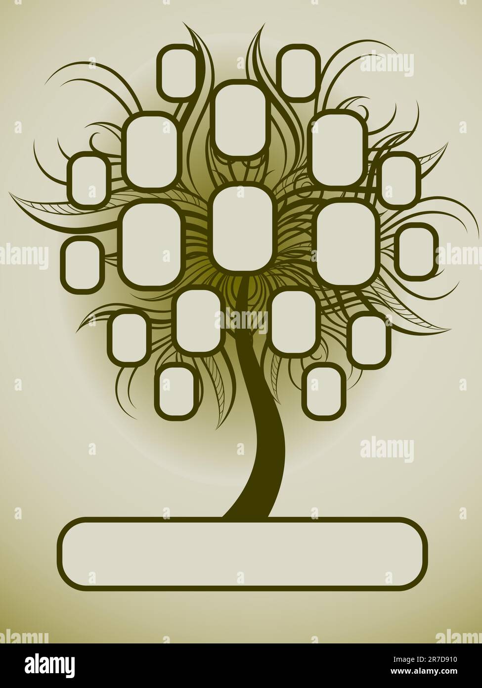 Family tree with frames Stock Vector Images - Alamy