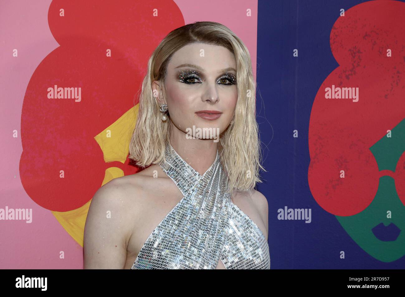 Actor Dylan Mulvaney arrives at the Alice + Olivia by Stacey Bendet ...