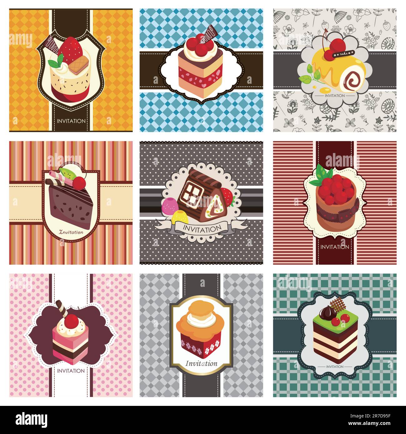 Happy chocolate cookie cartoon Cut Out Stock Images & Pictures - Alamy