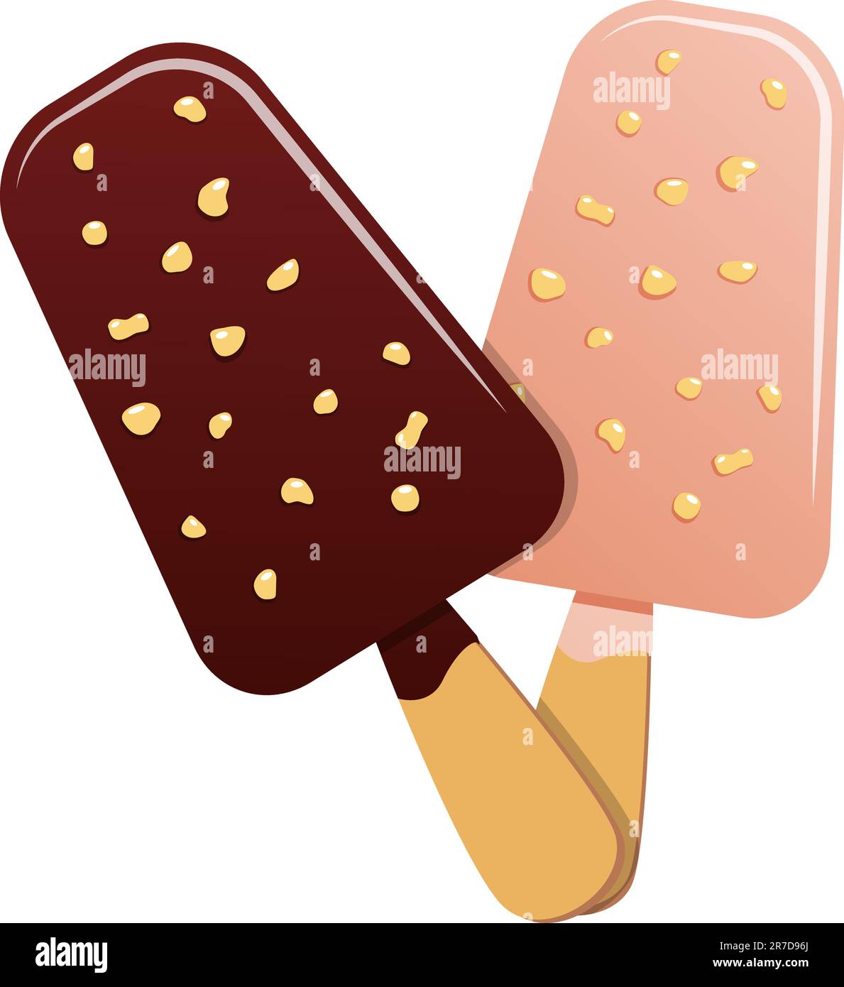 Ice cream eskimo vector Cut Out Stock Images & Pictures - Alamy