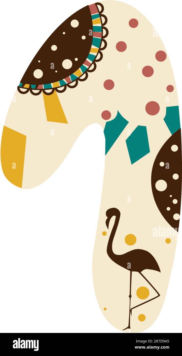 Vector set with bizarre numbers Stock Vector Image & Art - Alamy