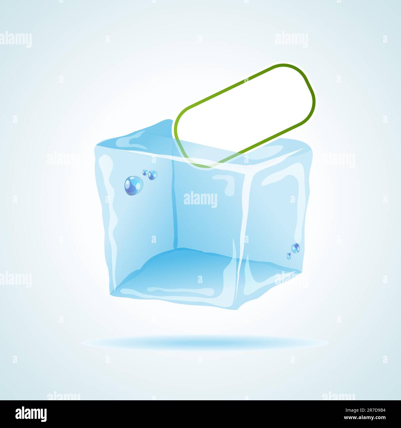 Ice block of ice Stock Vector Images - Alamy