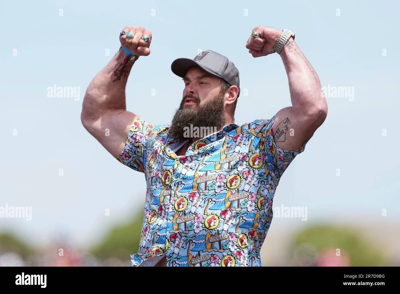 WWE superstar and former strongman Braun Strowman is introduced to the ...