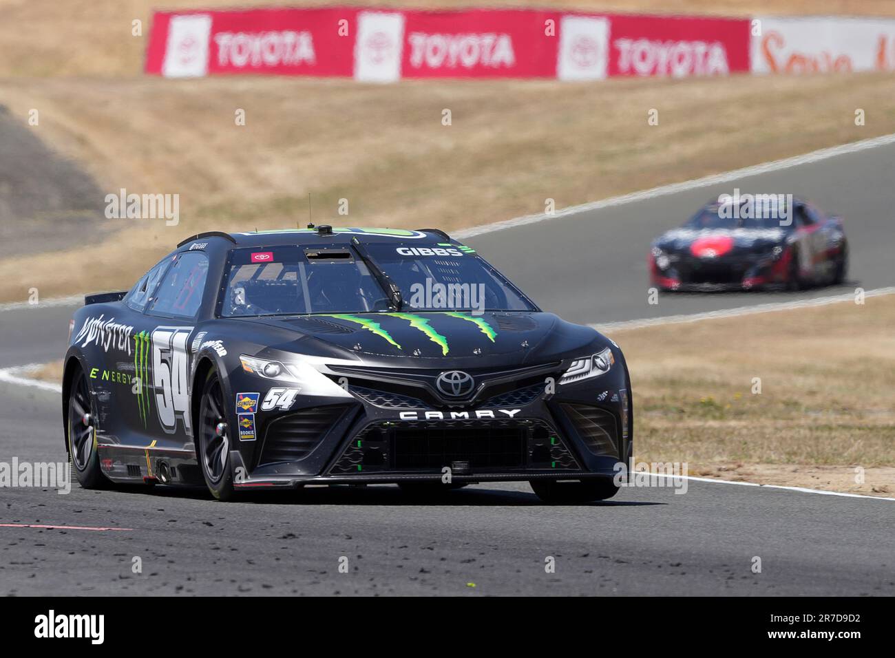 Ty Gibbs (54) drives during a NASCAR Cup Series auto race at Sonoma ...