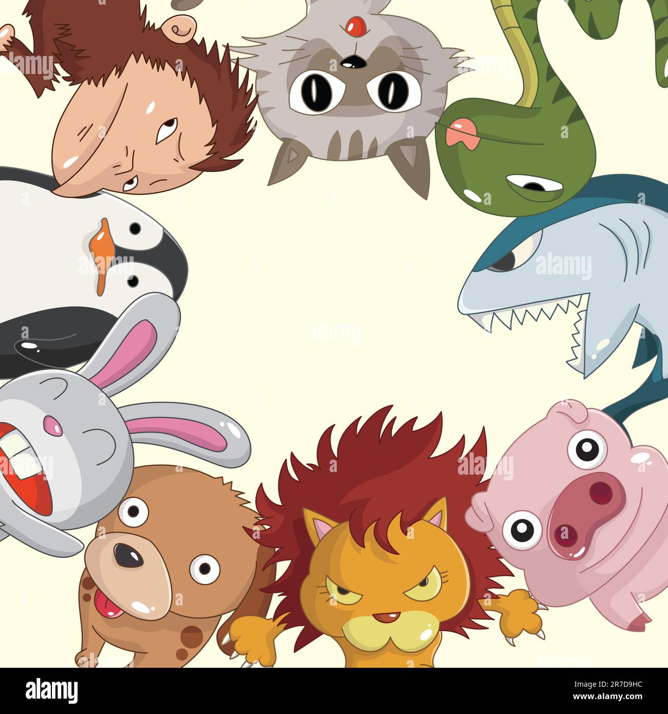 Animal friendship pig Stock Vector Images - Alamy