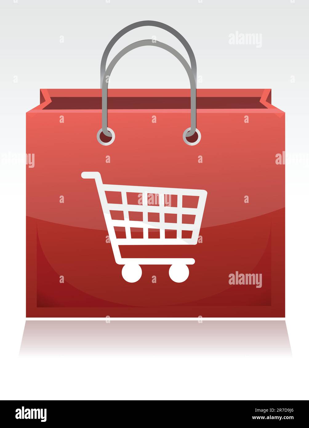 Shopping cart illustration design with a shopping cart design on it ...