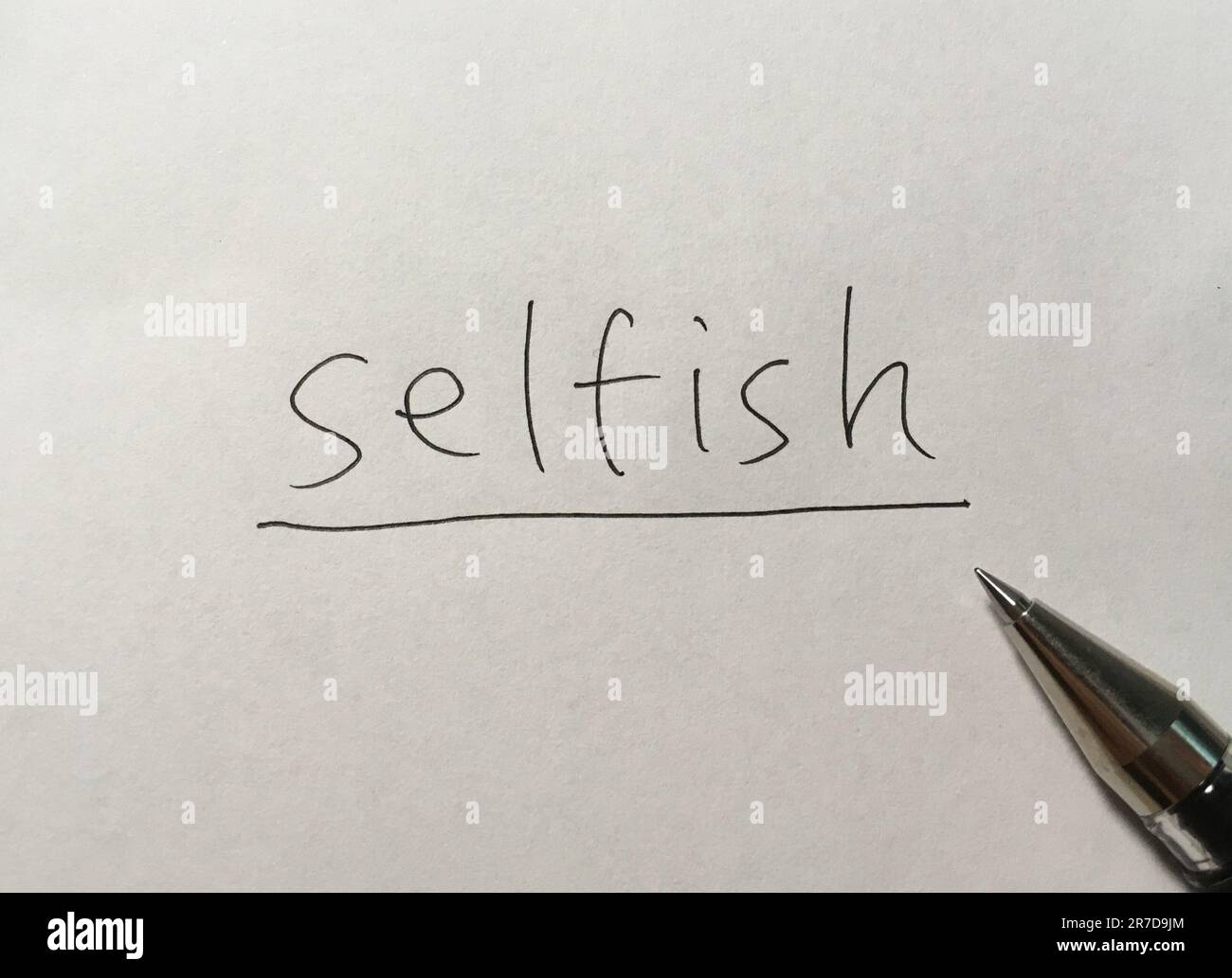 Selfish symbol hi-res stock photography and images - Alamy