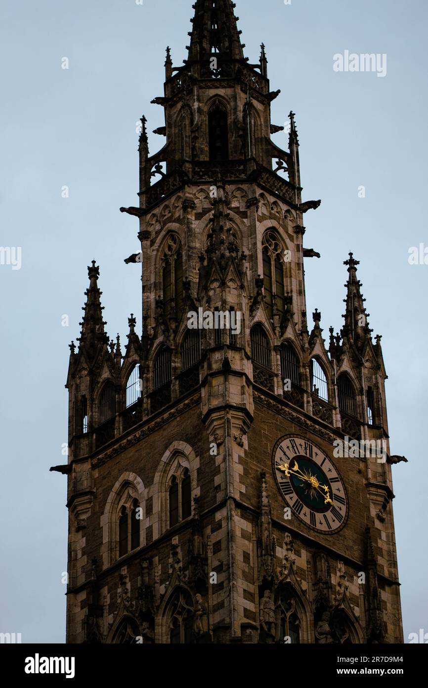 The stunning Clock Tower at the New Town Hall in Munich, Germany Stock ...