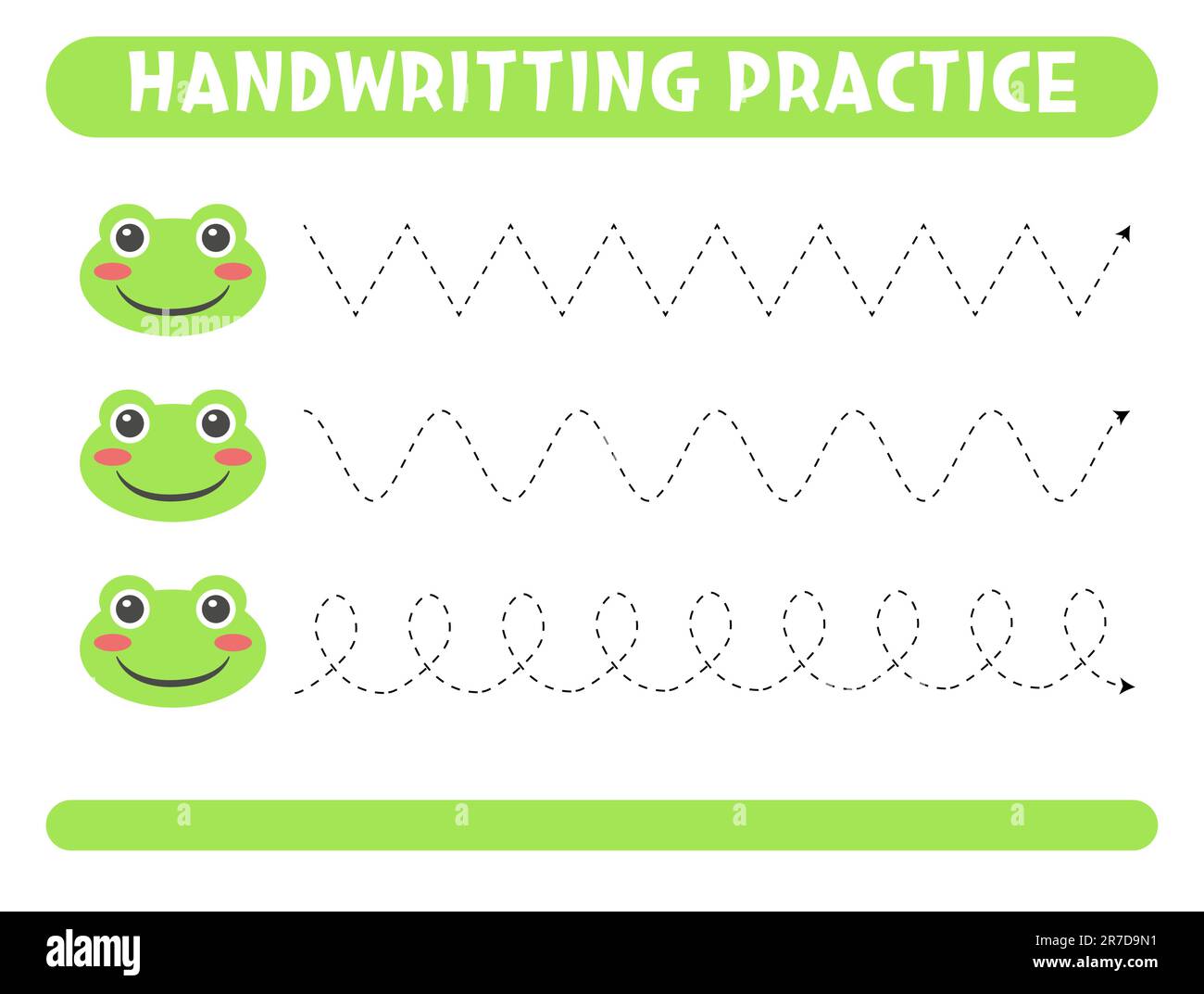 Worksheet tracing lines Stock Vector Images - Alamy
