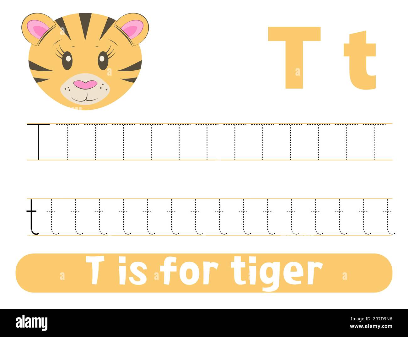 Letter t tracing hi-res stock photography and images - Alamy